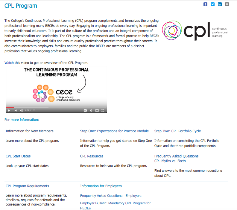 CPL Requirements | Technology Rich Inquiry Based Research