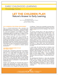 Play-based Learning Resources | Technology Rich Inquiry Based Research